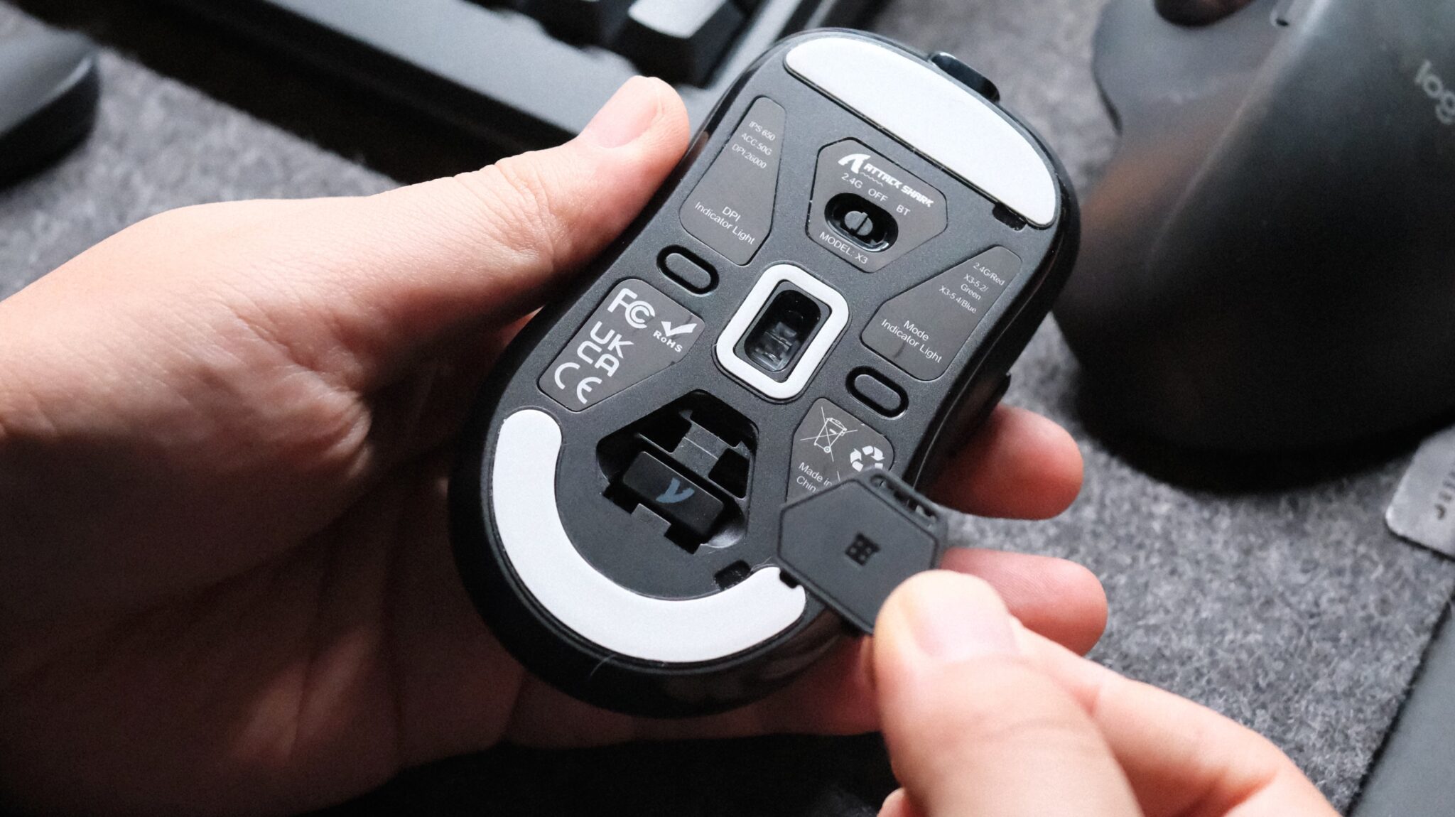 ATTACK SHARK X3！わずか56gのマウス！長時間使っていて疲れない！！